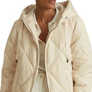 Reiss | Jackets & Coats | Reiss Thea Diamond Quilted Puffer Parka In ...